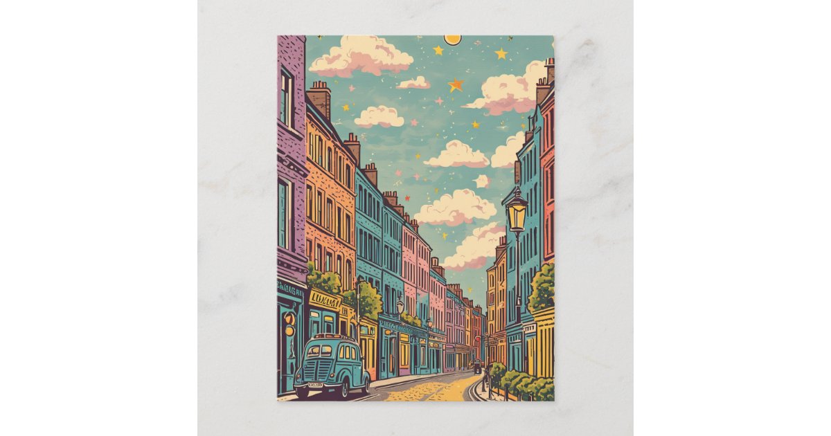retro vintage Dublin Ireland Postcard | Zazzle