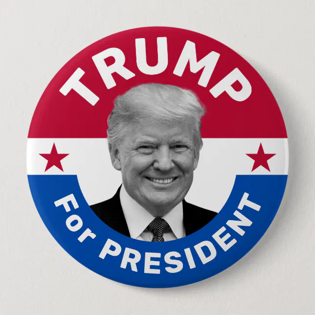 Retro Vintage Election Campaign Trump President Button | Zazzle