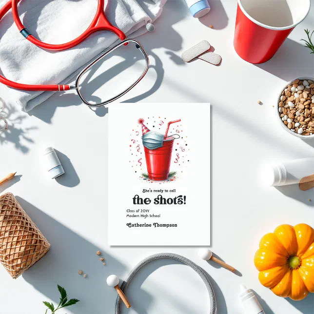 Retro Vintage Nurse Graduation Photo Announcement | Zazzle