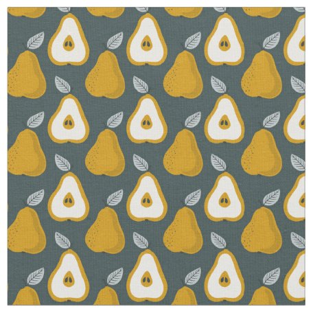 Vintage Pears Fabric | Zazzle