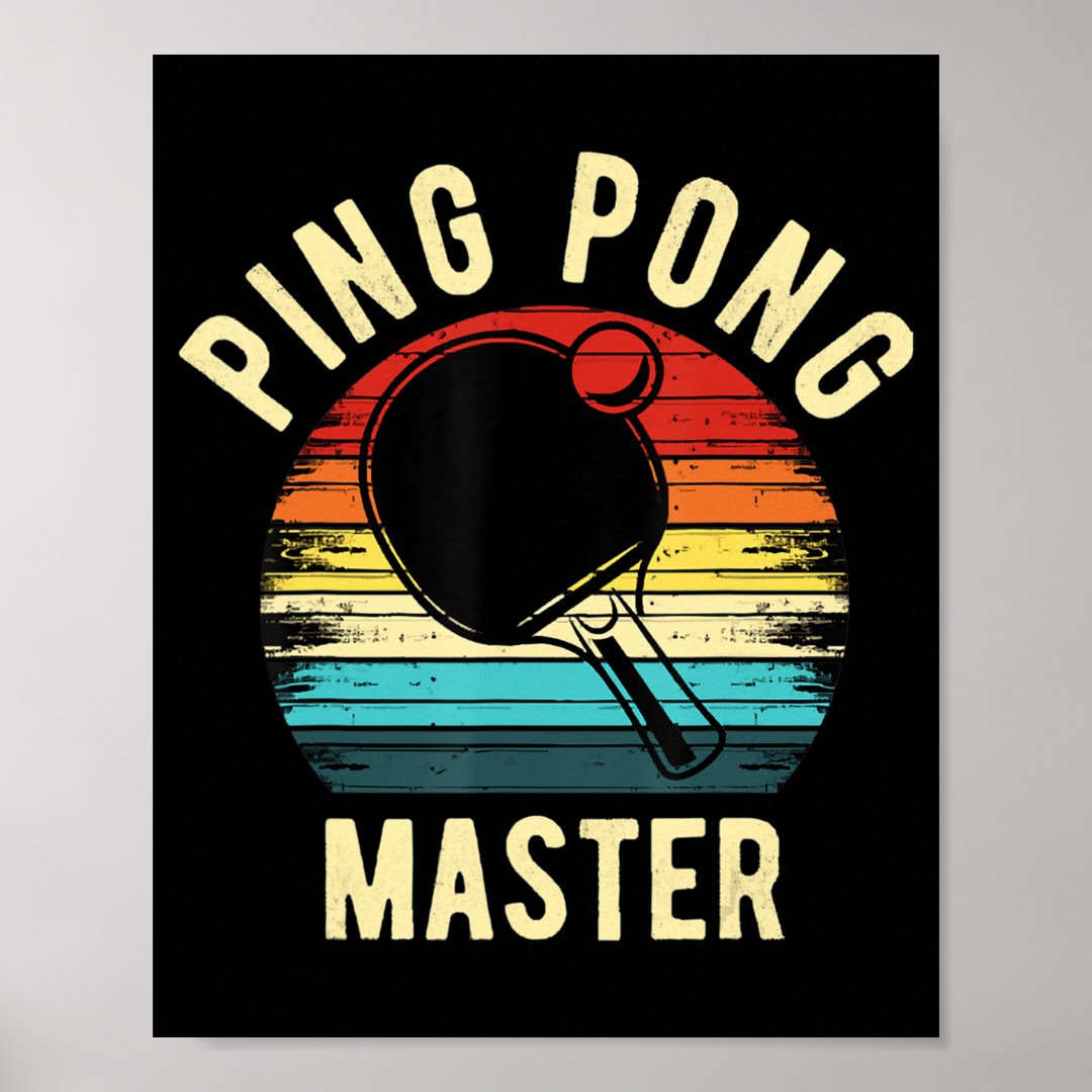 Retro Vintage PingPong Poster | Zazzle