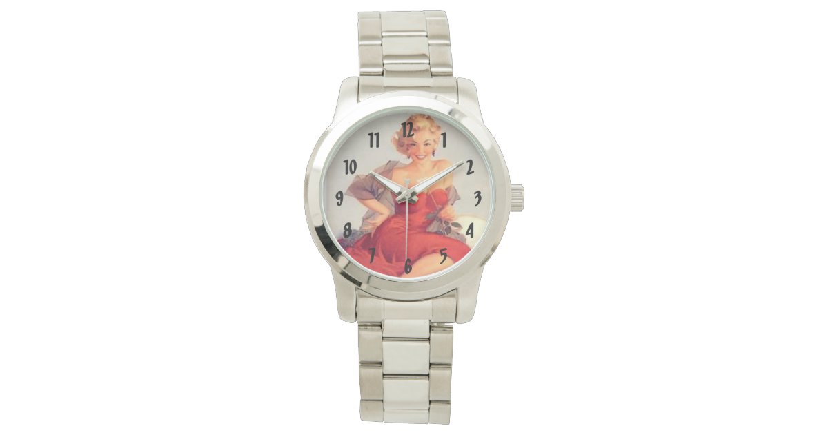 Retro Vintage Pinups Watch | Zazzle