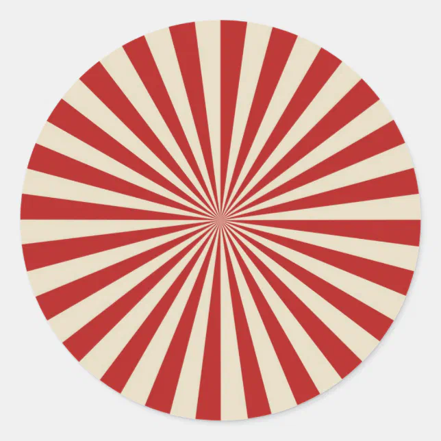 Retro Vintage Popcorn Classic Spinning Wheel Classic Round Sticker | Zazzle