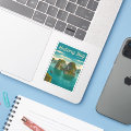 Retro Vintage Travel Ha Long Bay Vietnam Landscape Sticker | Zazzle