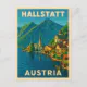 Retro Vintage Travel Hallstatt Austria Scenic Postcard | Zazzle