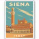 Retro Vintage Travel Siena Italy Scenic Sticker | Zazzle