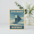 Retro Vintage Travel Svalbard Norway Landscape Postcard | Zazzle