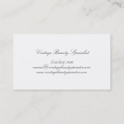 Retro Vintage Victorian Calling Card Business Card | Zazzle