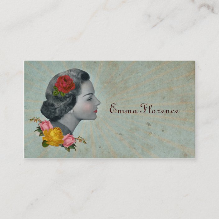 Retro Vintage Victorian Calling Card Business Card | Zazzle.com