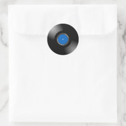 Retro Vinyl Album Record Stickers | Zazzle