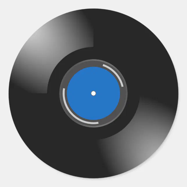 Retro Vinyl Album Record Stickers | Zazzle