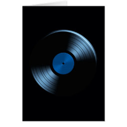 Retro Vinyl Record Album in Blue | Zazzle