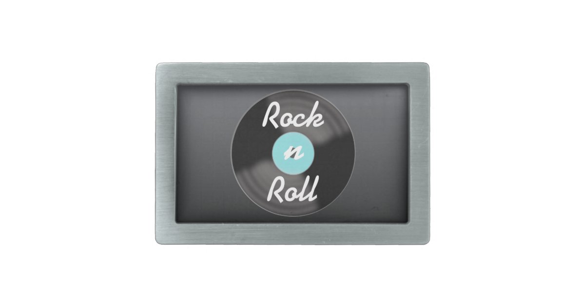 Retro Vinyl Record Belt Buckle | Zazzle