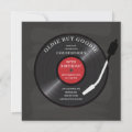 Retro Vinyl Record Birthday Party Invitation | Zazzle