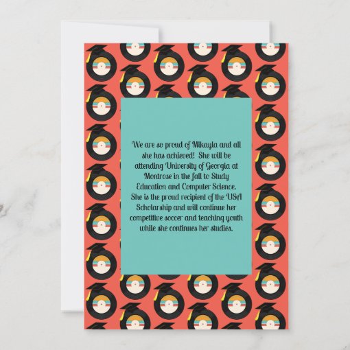 Retro Vinyl Record Graduation Party Invitation | Zazzle