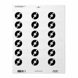 retro vinyl record label | Zazzle