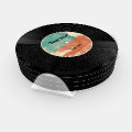 Retro Vinyl Record Music Album Coaster Set | Zazzle