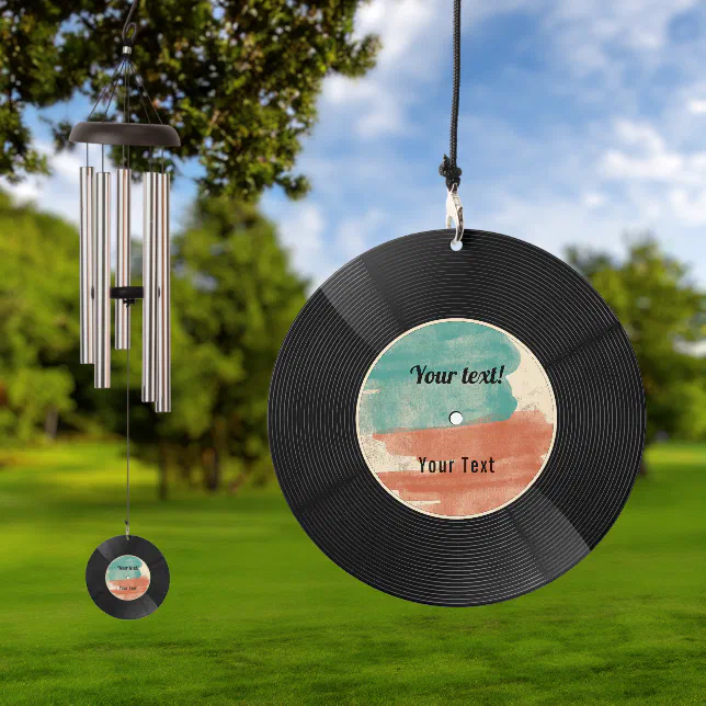 Retro Vinyl Record Music Album Wind Chime | Zazzle