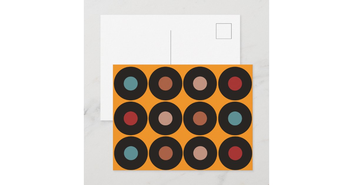 Retro Vinyl Record Music Postcard | Zazzle