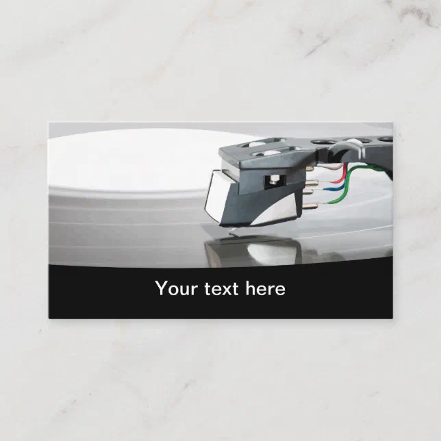 Retro Vinyl Record Music Theme Business Card | Zazzle