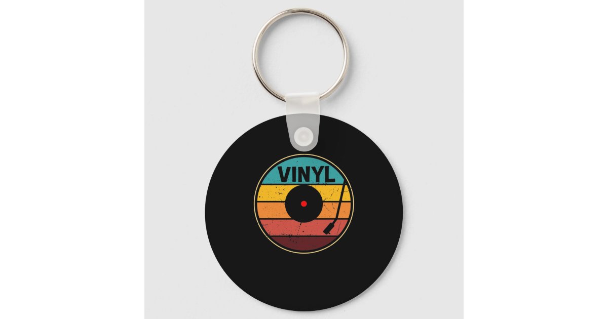 Retro Vinyl Record - Vintage Vinyls LP Record Keychain | Zazzle
