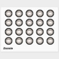 Retro Vinyl Record Wedding Congratulations Classic Round Sticker | Zazzle