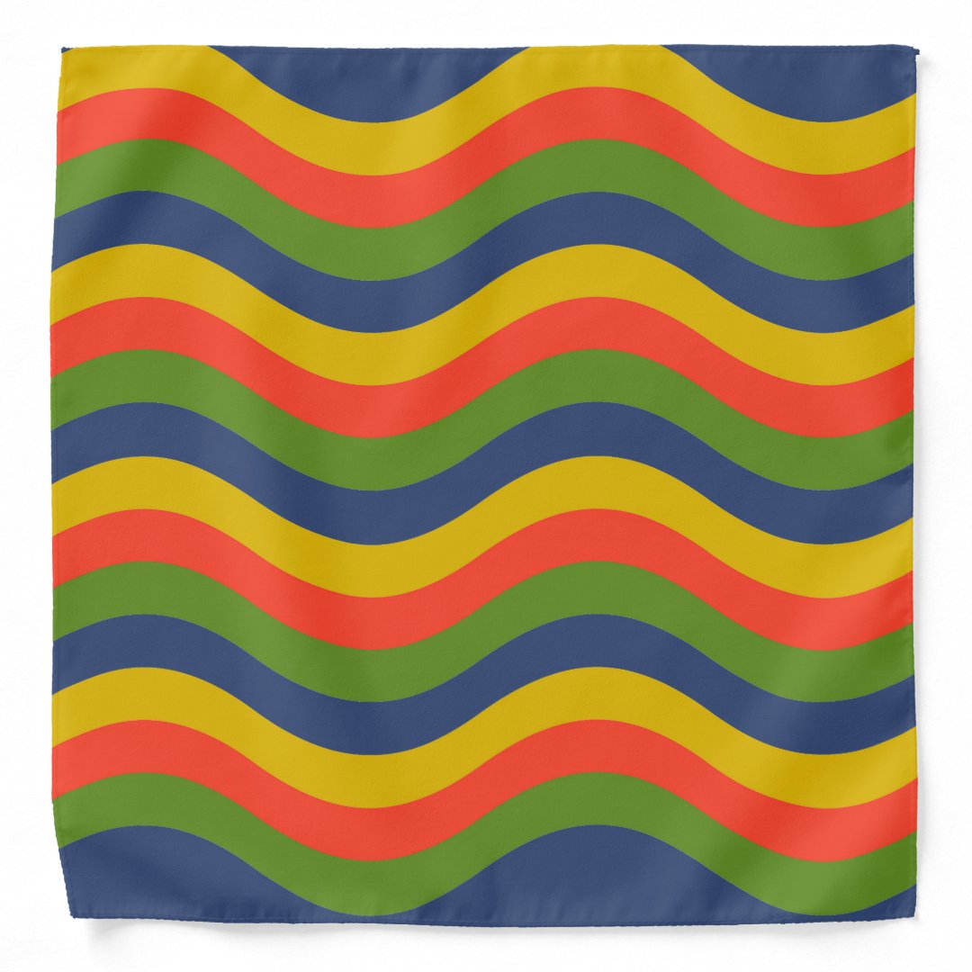 Retro Waves Funky Bandana | Zazzle