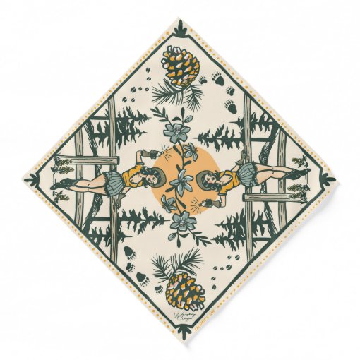 Retro Western Rodeo Cowgirl Texas Yeehaw Bandana | Zazzle