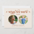 Retro When We Were Age Baby Photo Table Number | Zazzle