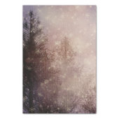 Retro Winter Pine Tree Forest Decoupage Tissue Paper | Zazzle