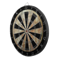 Retro Wood Wooden Texture Pattern Dart Board | Zazzle