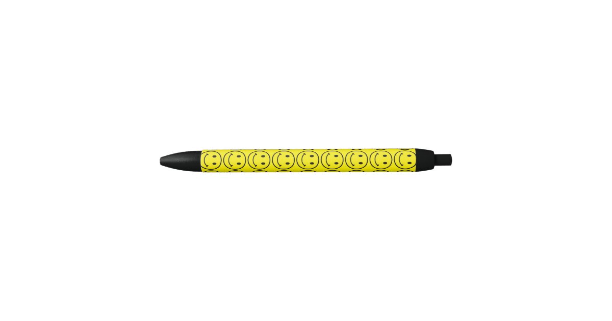 Retro Yellow Face Pen | Zazzle