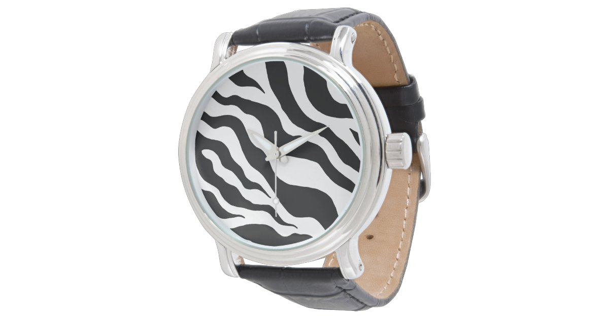 Retro Zebra Watch | Zazzle