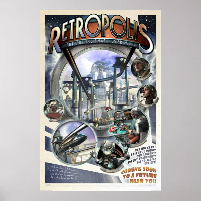 Retropolis poster (20x30") | Zazzle