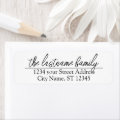 Return Address Custom Family Name Isabella Script Label | Zazzle
