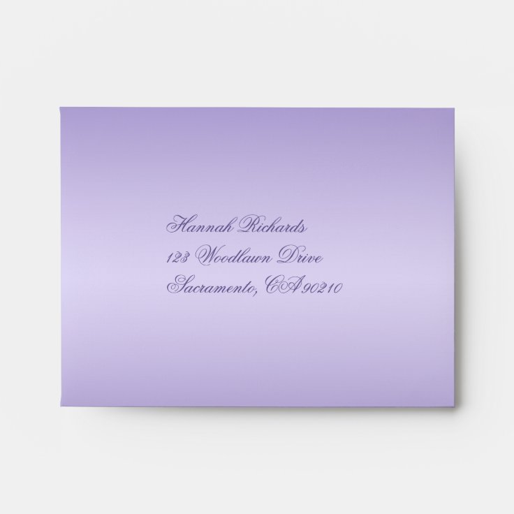 Return Address Envelope for Reply Card | Zazzle