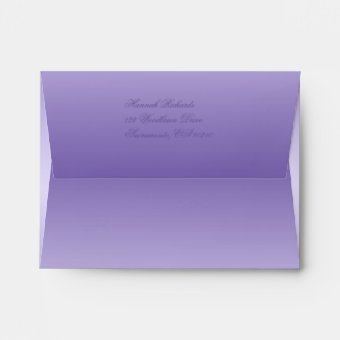 Return Address Envelope for Reply Card | Zazzle