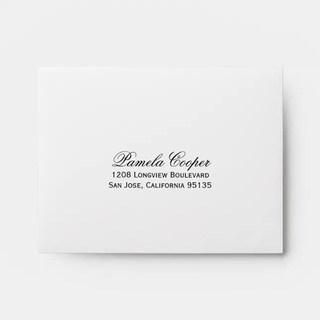 Return Address for RSVP Envelope | Zazzle