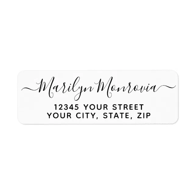 Return Address Label | Zazzle