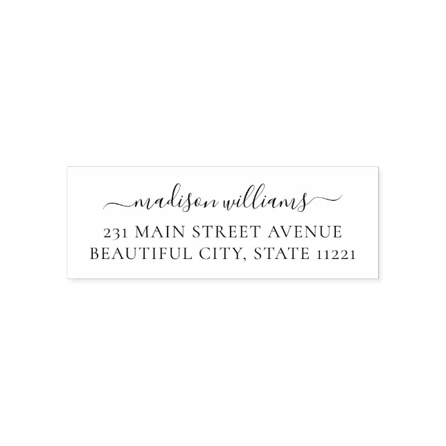 Return Address Label Self-inking Stamp | Zazzle