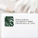 Return Address Label Tropical Monstera | Zazzle