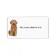 Return Address Label w/ golden doodle | Zazzle
