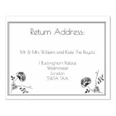 Return Address Large Stam Rubber Stamp | Zazzle
