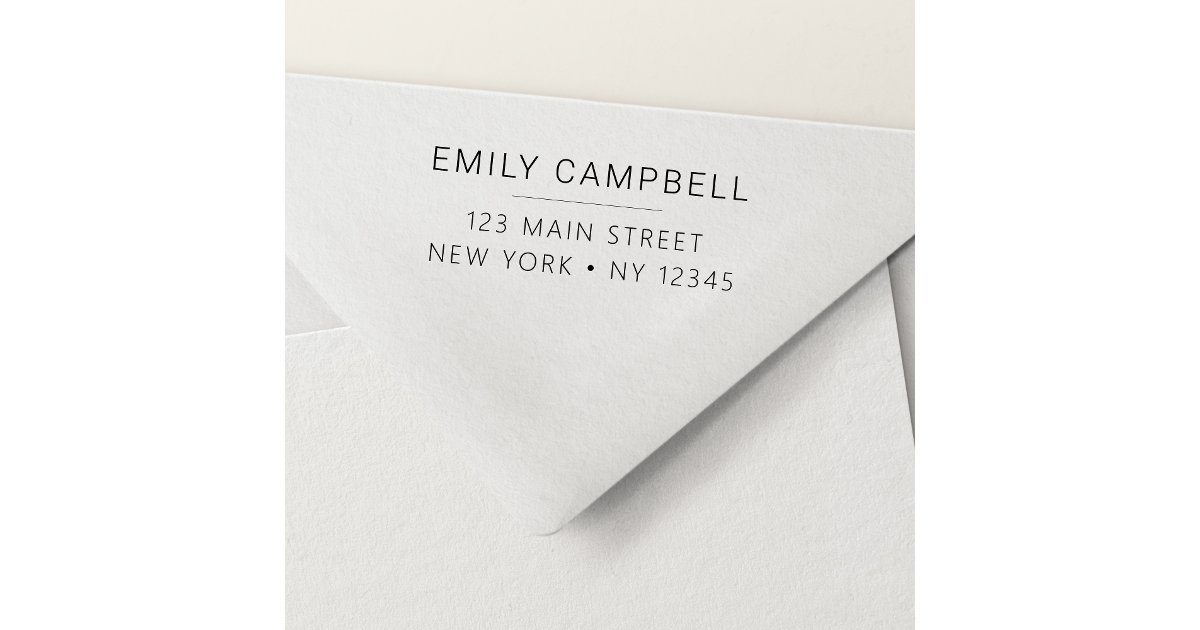 Return Address Minimalist Modern Professional Self-inking Stamp | Zazzle