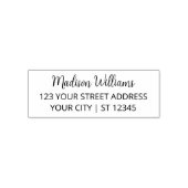 Return Address | Modern Handwritten Script Name Self-inking Stamp | Zazzle