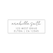 Return Address | Modern Minimalist Elegant Script Self-inking Stamp ...
