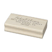 Return Address Modern Minimalist Handwritten Rubber Stamp | Zazzle