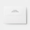 Return Address on Back Envelopes 4.25 x 5.6 Cards | Zazzle