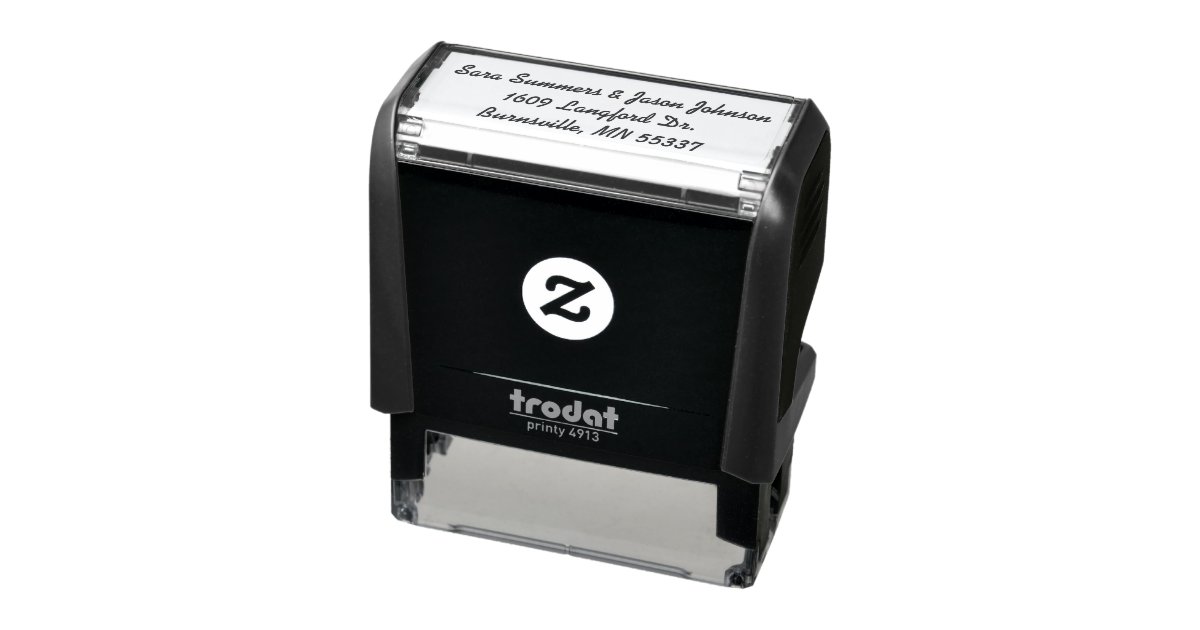 Return Address Stamp - Customizable | Zazzle