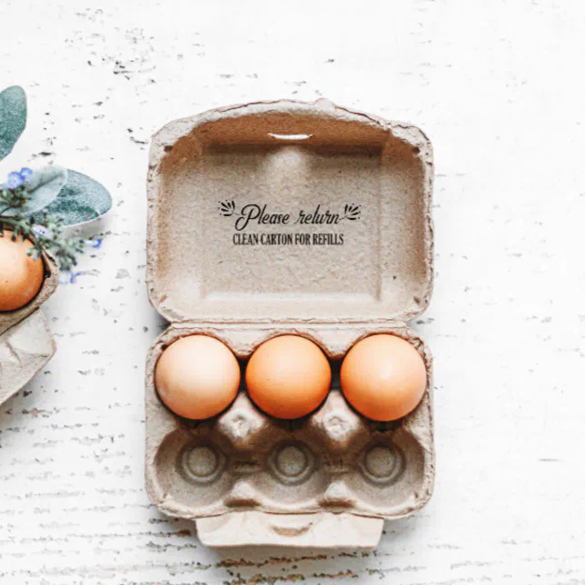 Return Carton Egg Carton Stamp | Zazzle